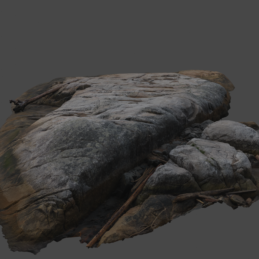 Rugged Coastal Rock Sec1 | 3D Environment Elements models | BlenderKit