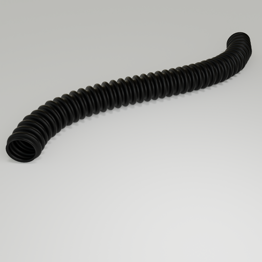 BlenderKit | Download the FREE Superflex ribbed silicone hose model