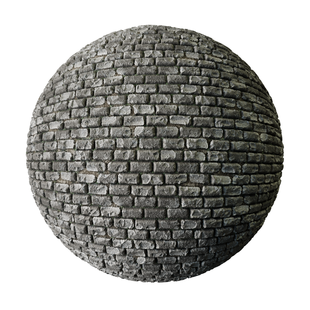 Stylised Old Chipped Bricks - 01 | FREE bricks materials | BlenderKit