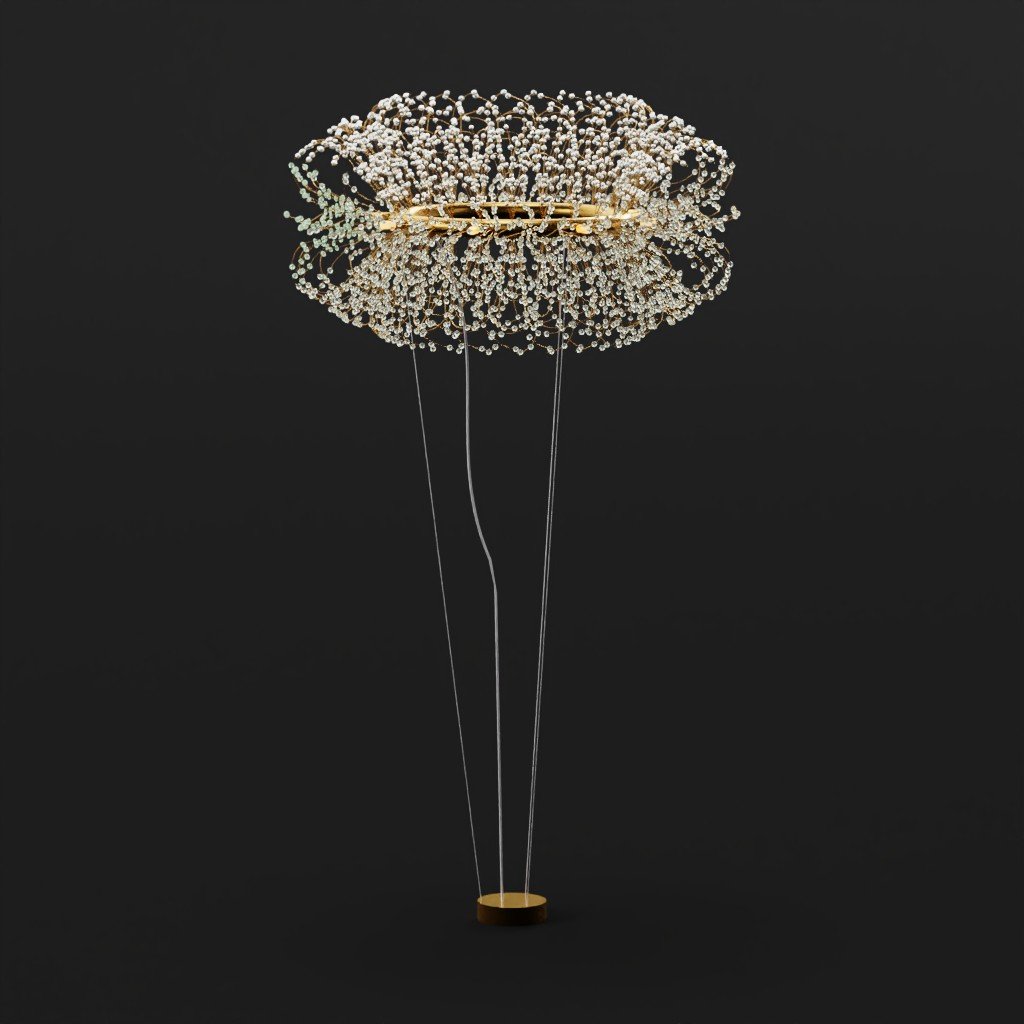 Galewood Firework Crystal Chandelier | Ceiling Lights models | BlenderKit