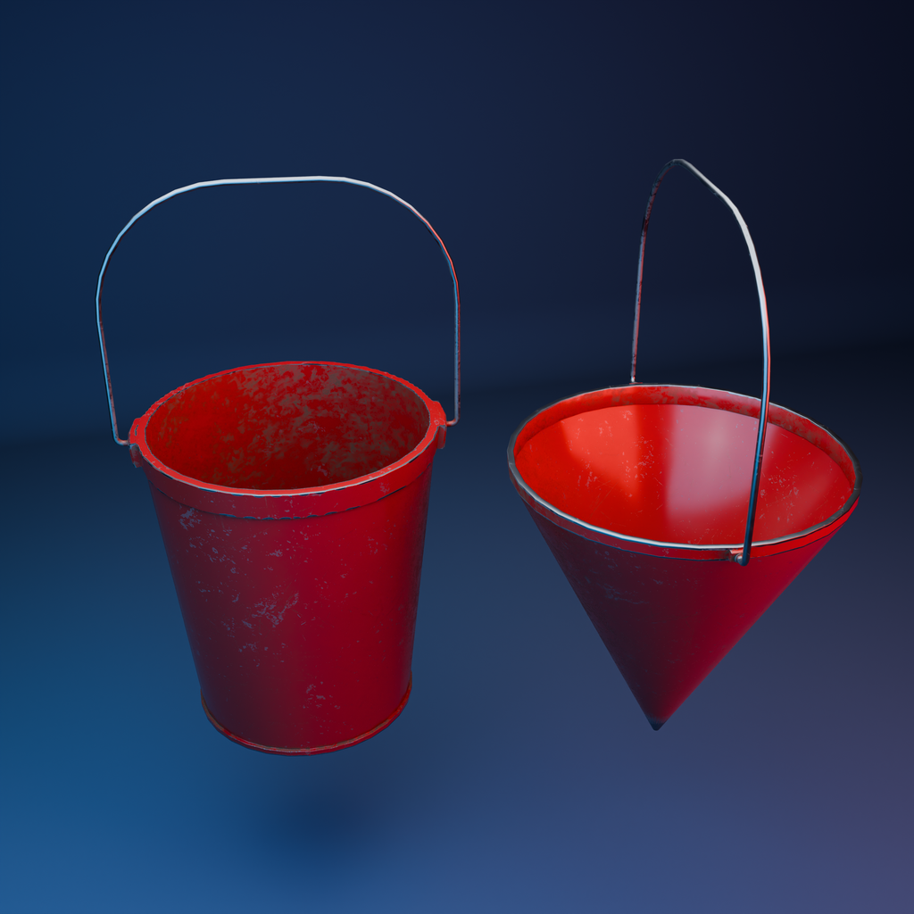 Bucket | Urban Environment models | BlenderKit