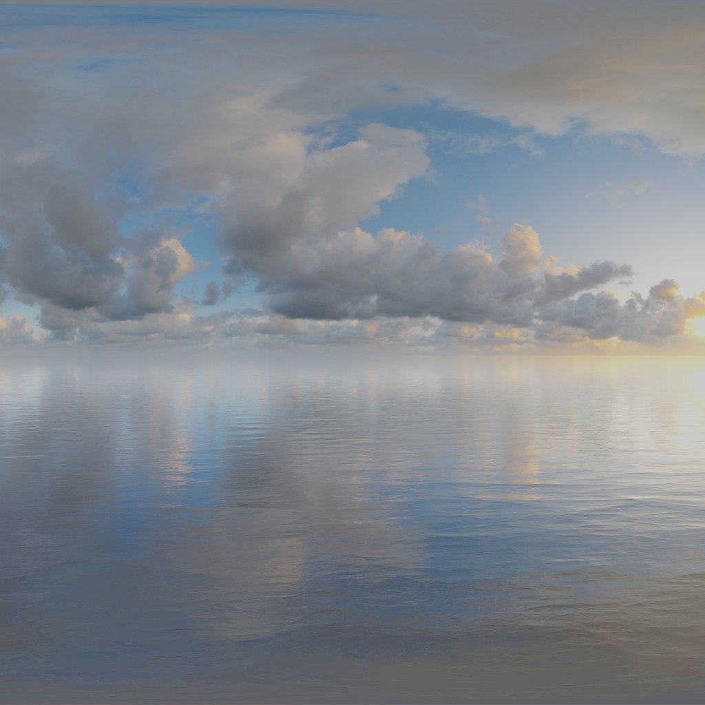 Ocean Sunrise HDRI Sky 360 Environment | Water Environments HDRis ...