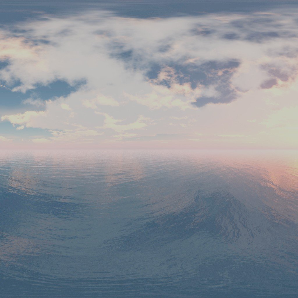 Ocean Sunrise HDRI Sky 360 Environment | Water Environments HDRis ...