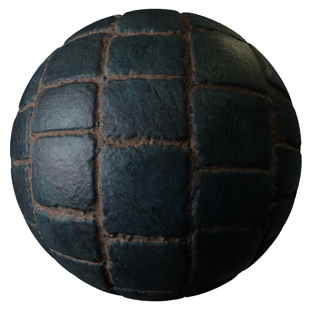 Cobble Paving Dark Slate | FREE floor materials | BlenderKit