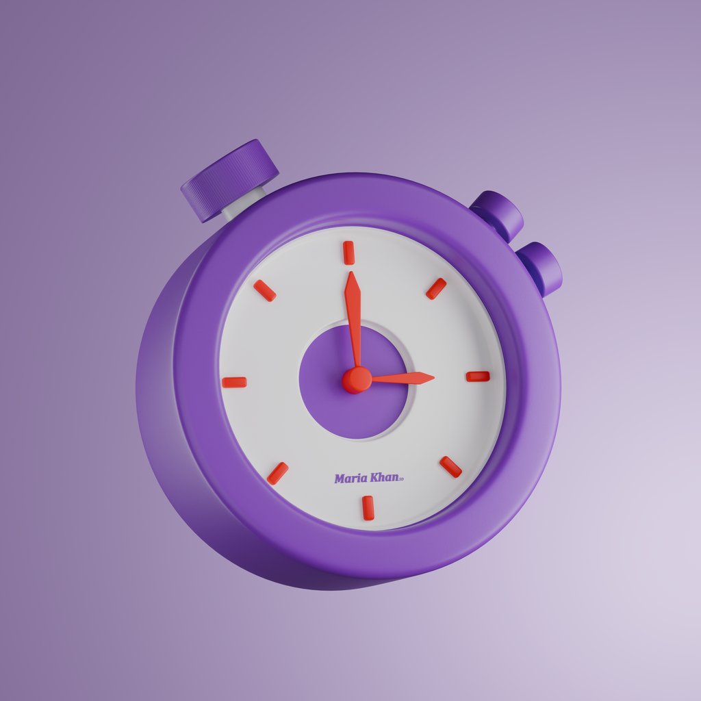 Digital Stopwatch Icon | FREE Electronic Devices models | BlenderKit