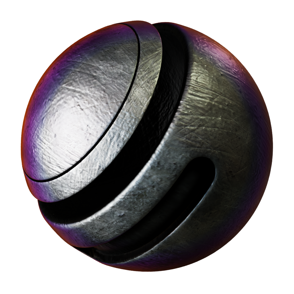 Iridescent Aluminium | FREE metal materials | BlenderKit