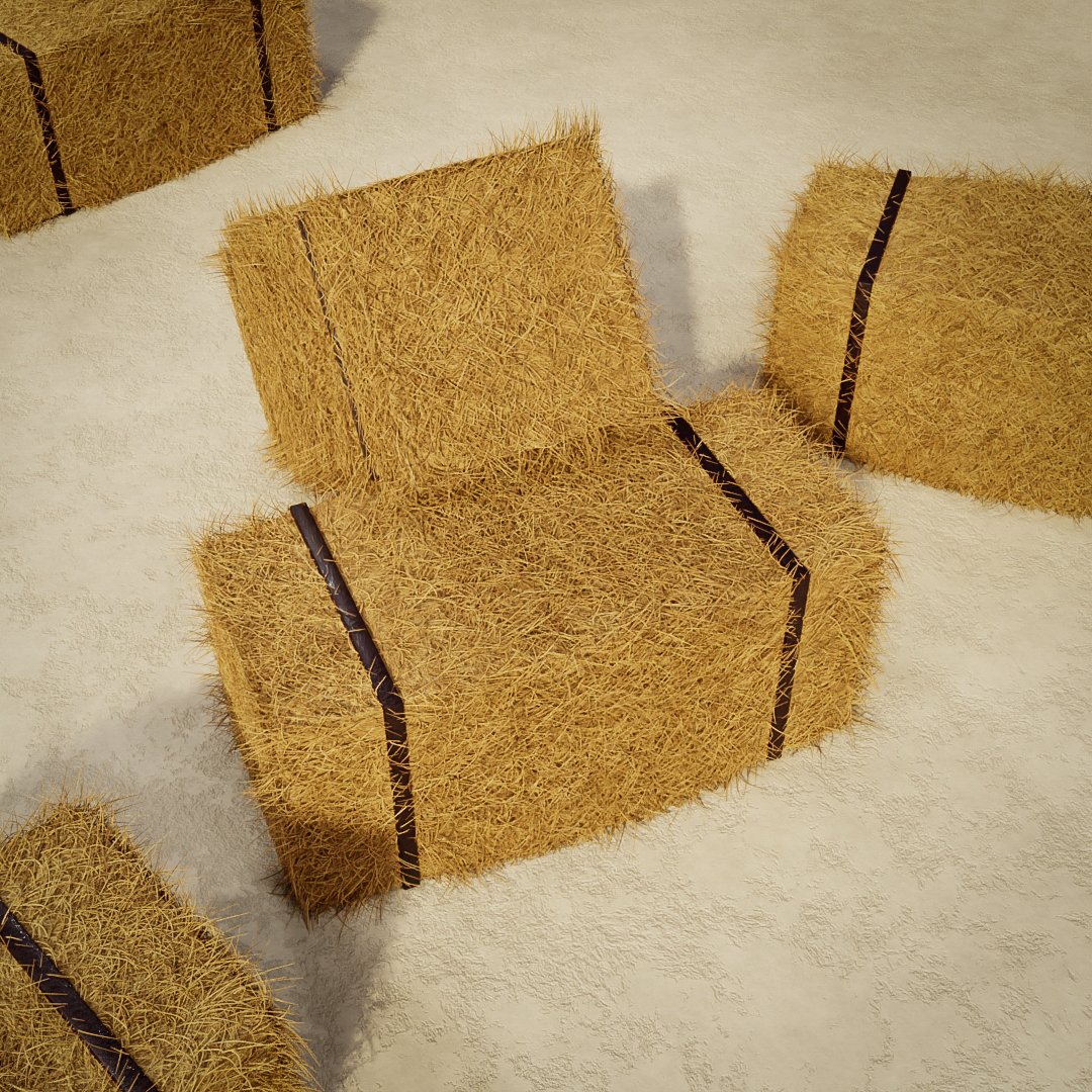 Hay Bale | Miscellaneous models | BlenderKit