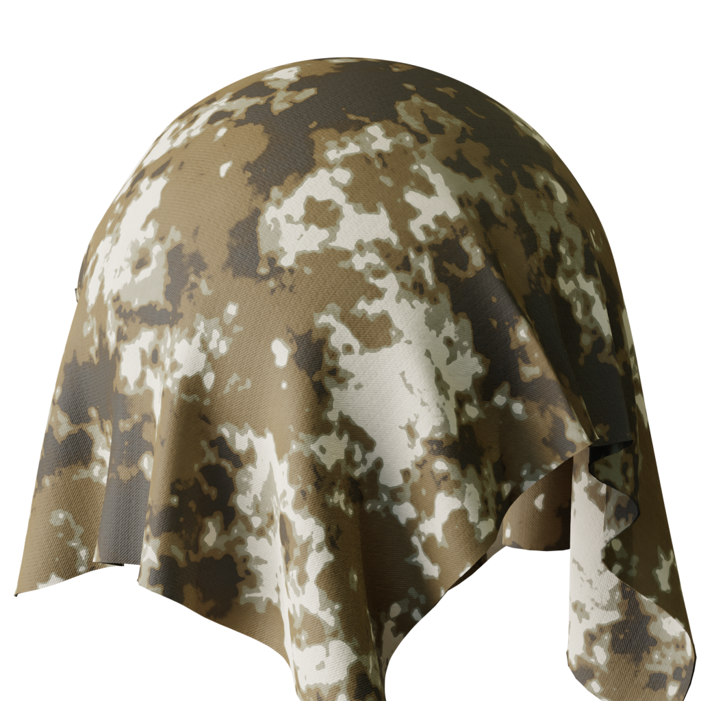 Desert camouflage | FREE Print Fabric 3D Materials materials | BlenderKit