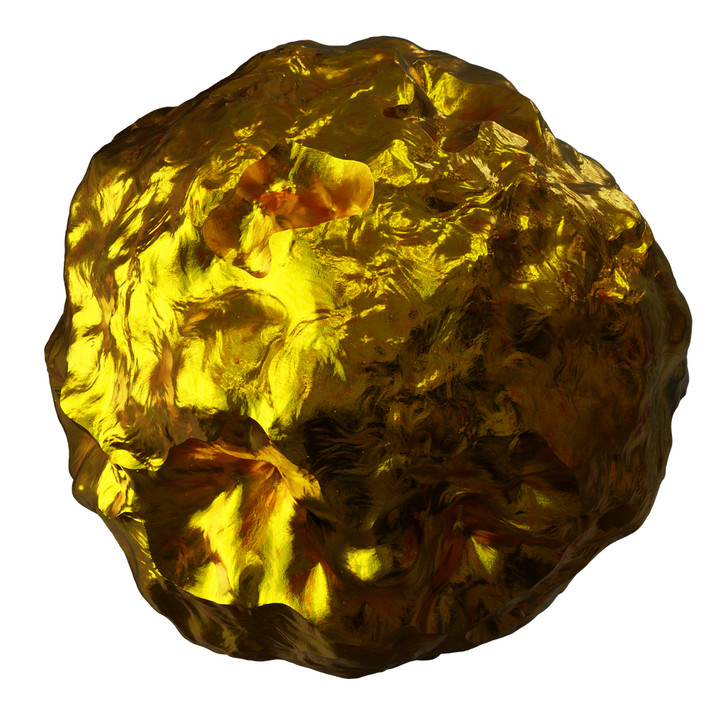 Procedural mineral gold | FREE metal materials | BlenderKit