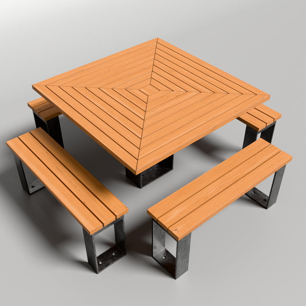 Benches & Tables | Outdoor Furniture models | BlenderKit