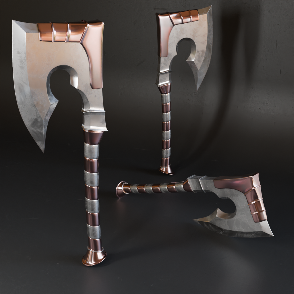MK Axe lowpoly-013 | Historical Weapons models | BlenderKit