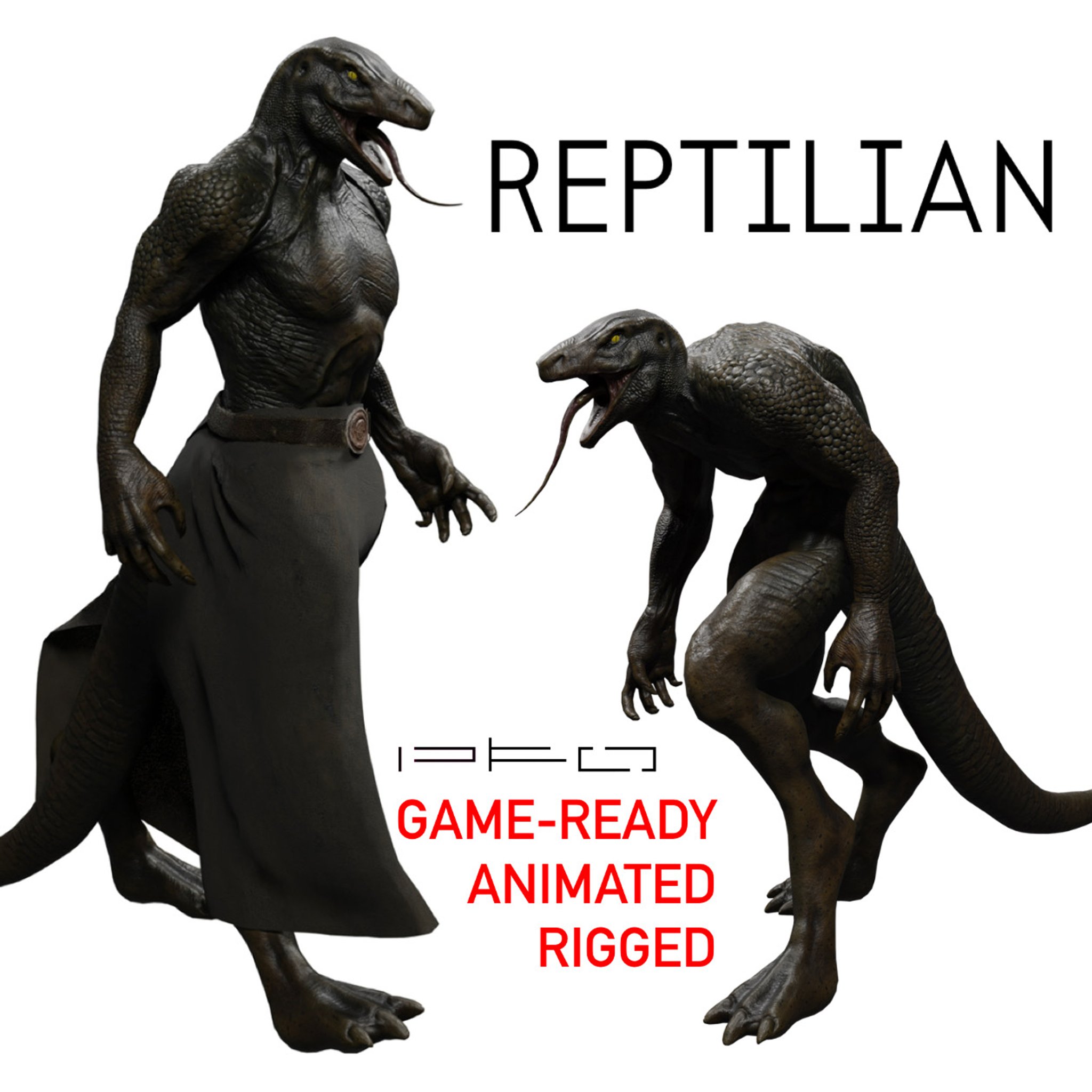 Reptilan | Monsters & Creatures models | BlenderKit