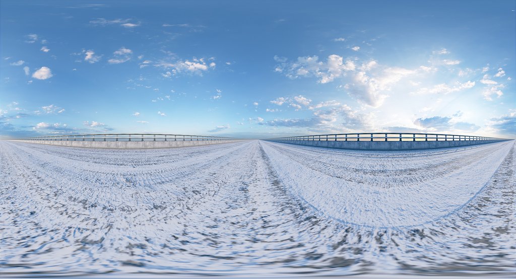 Snow Road | Landscapes HDRis | BlenderKit
