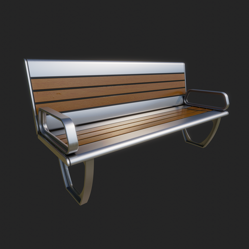 Bench 2D | Benches models | BlenderKit