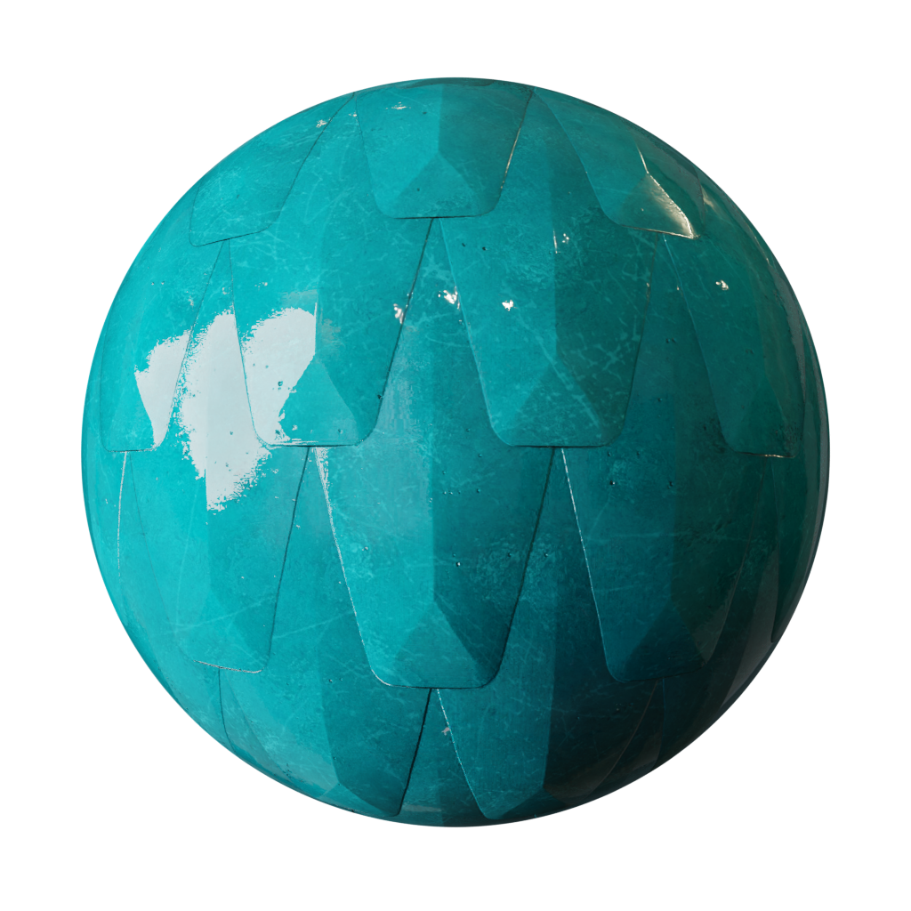 Scratched Aqua Glass Material | FREE glass materials | BlenderKit
