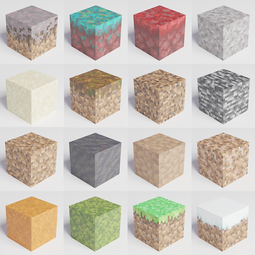 BlenderKit | Download the Minecraft Ground model