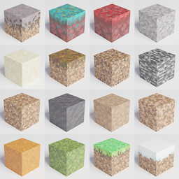 Minecraft Ground | Terrains models | BlenderKit