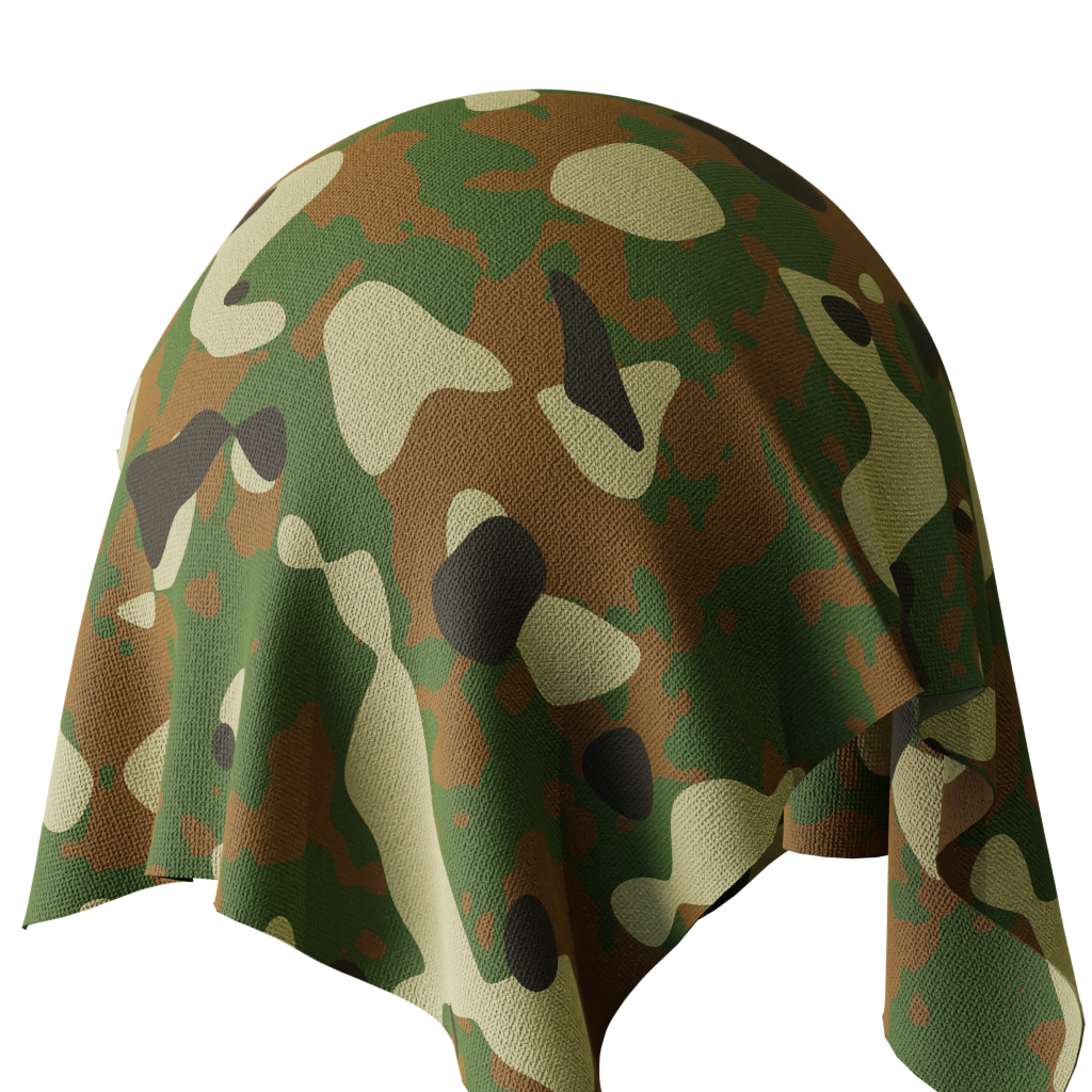 Green camouflage | FREE Print Fabric 3D Materials materials | BlenderKit