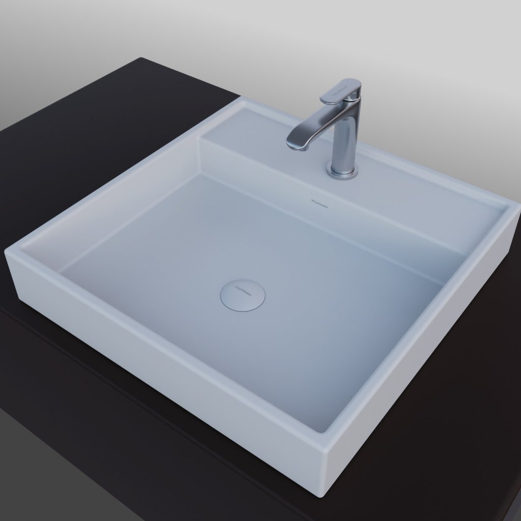 Table top wash basin with tap | Wash Basins models | BlenderKit