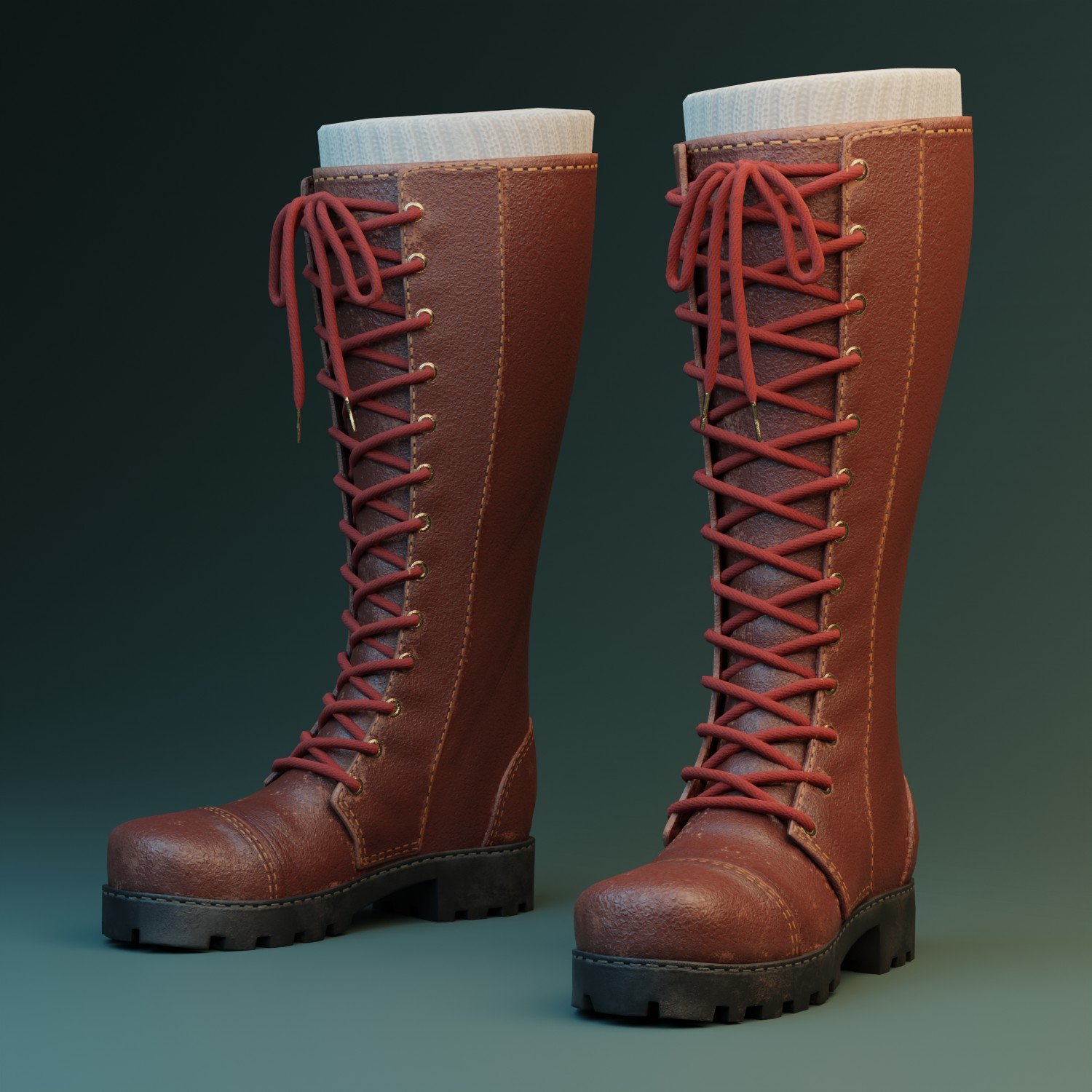 High Boots | Footwear models | BlenderKit