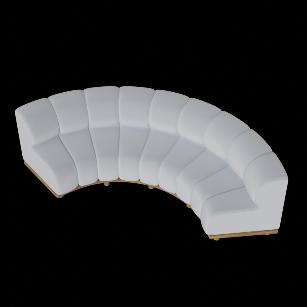 Modern c shaped curved sofa | FREE Sofas models | BlenderKit