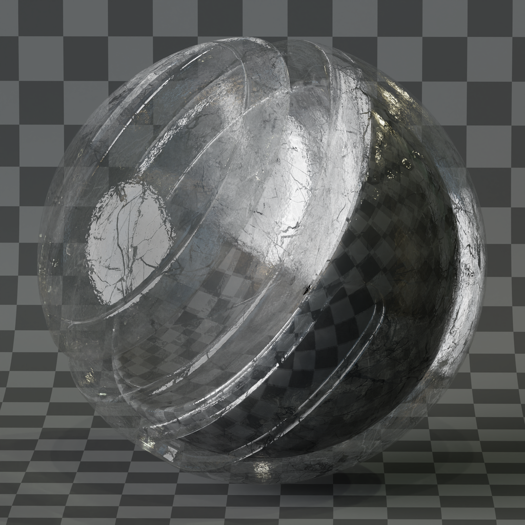 Broken glass | FREE glass materials | BlenderKit