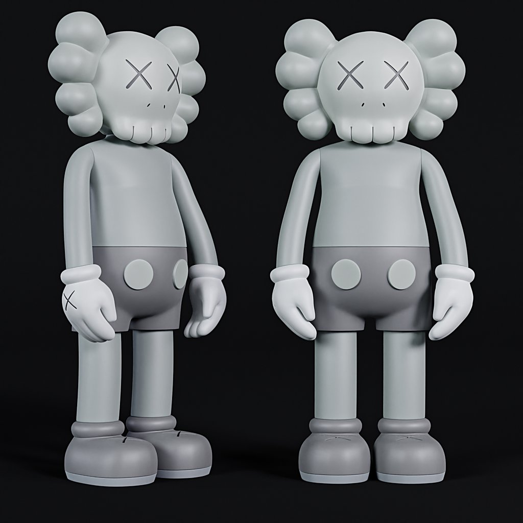 BlenderKit | Download the Kaws - Companion (gray) model