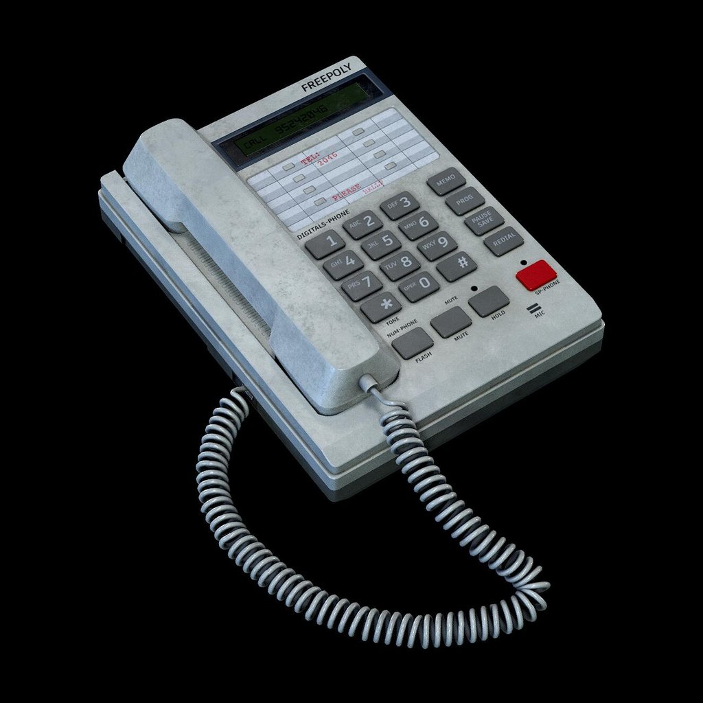 BlenderKit | Download the Telephone model