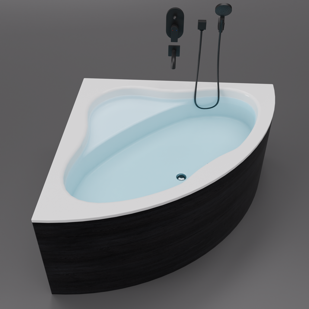 Corner Bathtub | Bathhubs models | BlenderKit