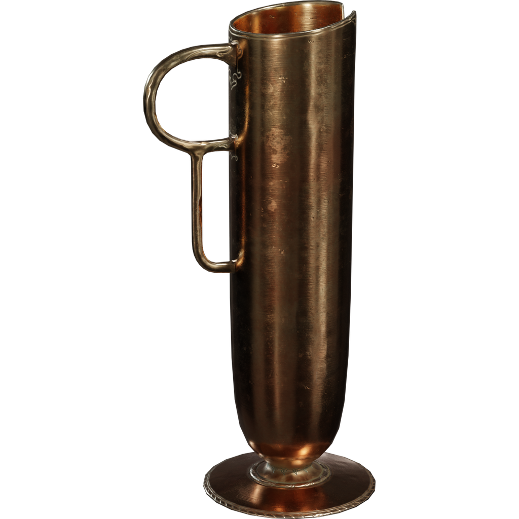 Brass Vase 04 | FREE Vases models | BlenderKit