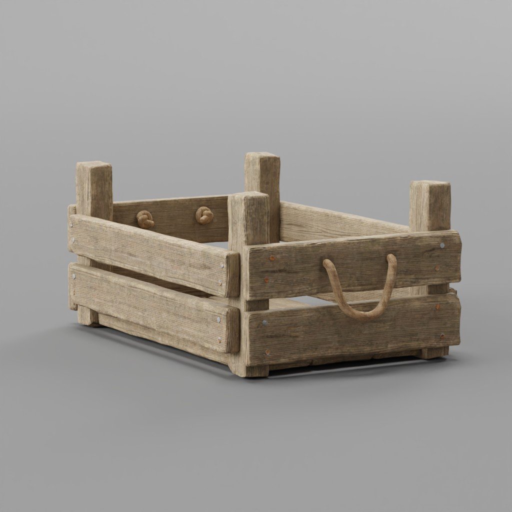 Medieval box 2 | FREE Containers models | BlenderKit