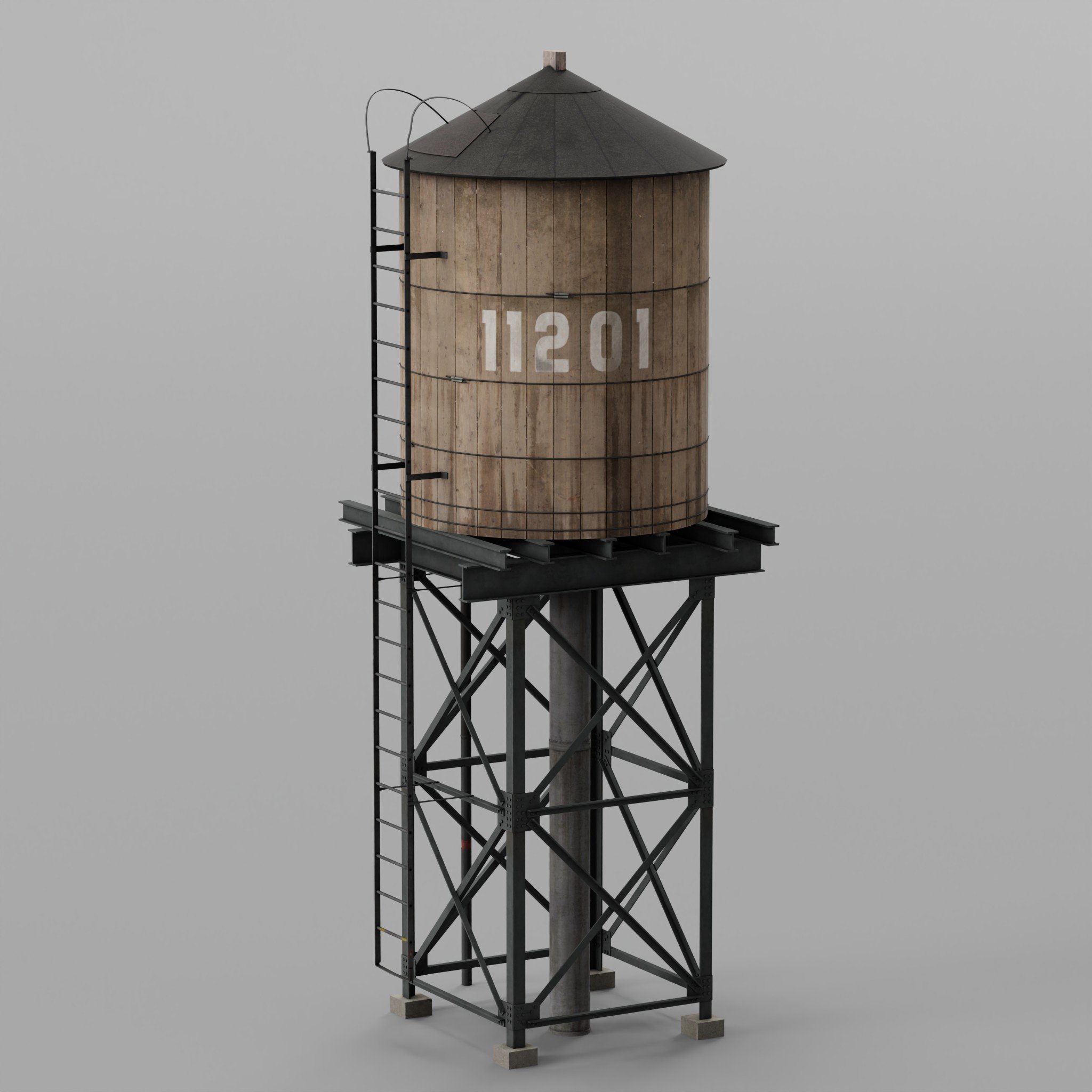 Water Tower | Architectural Structures models | BlenderKit