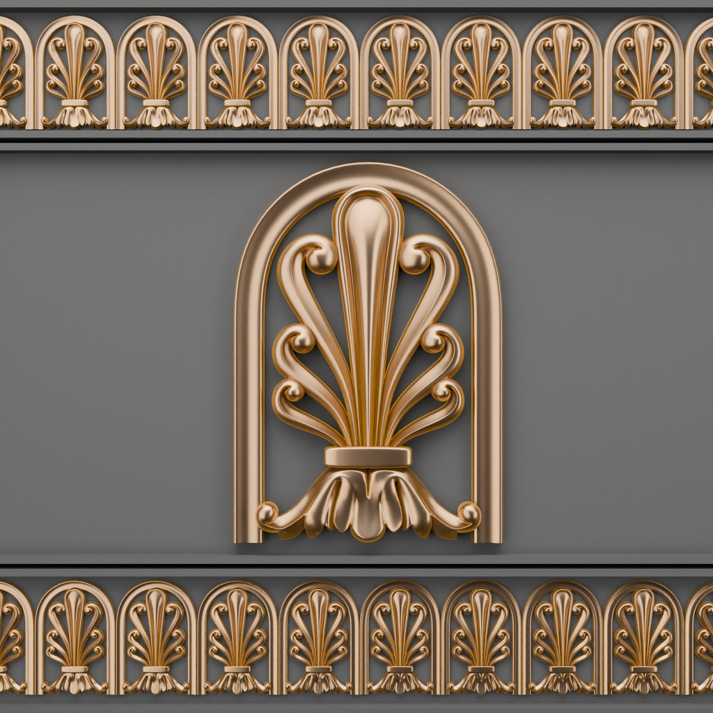MK Trim Ornament Vol6 18 | Interior Decorations models | BlenderKit
