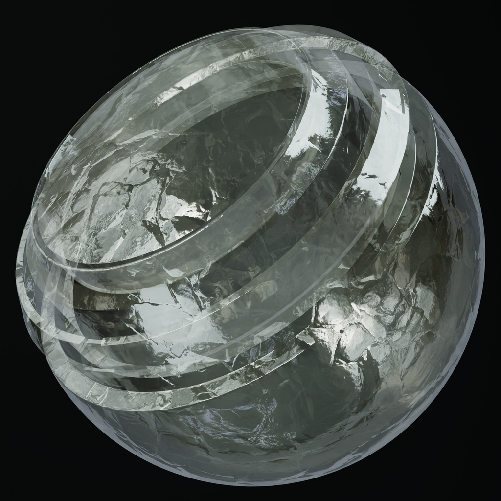 Cracked glass | FREE glass materials | BlenderKit