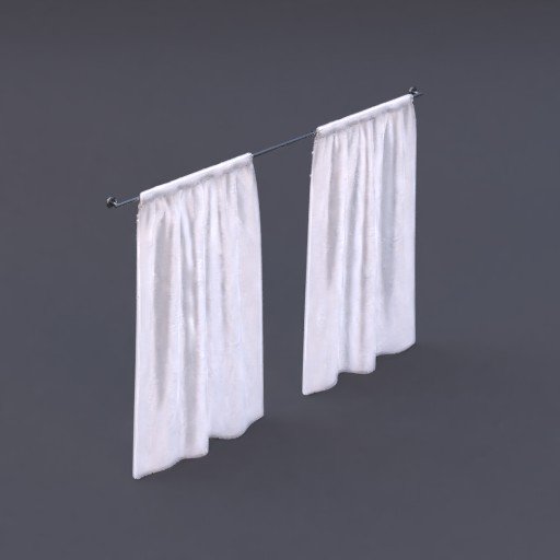 simple curtain | Curtains models | BlenderKit