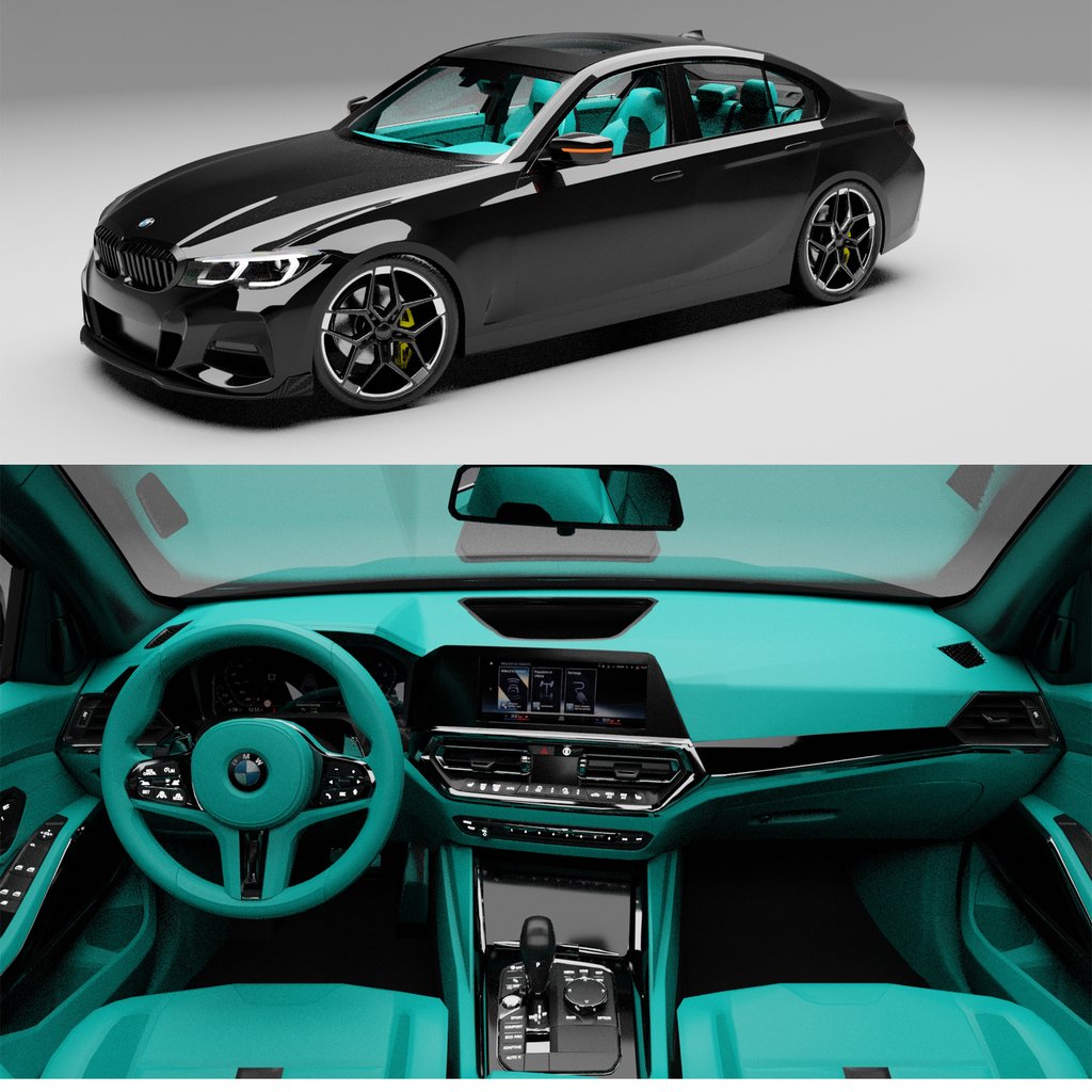 Bmw Manhart Mh330+Interior | Luxury Cars models | BlenderKit