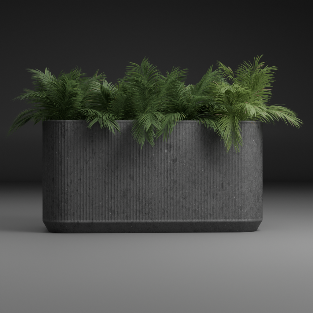 Concrete Garden Planter | Outdoor Plants models | BlenderKit
