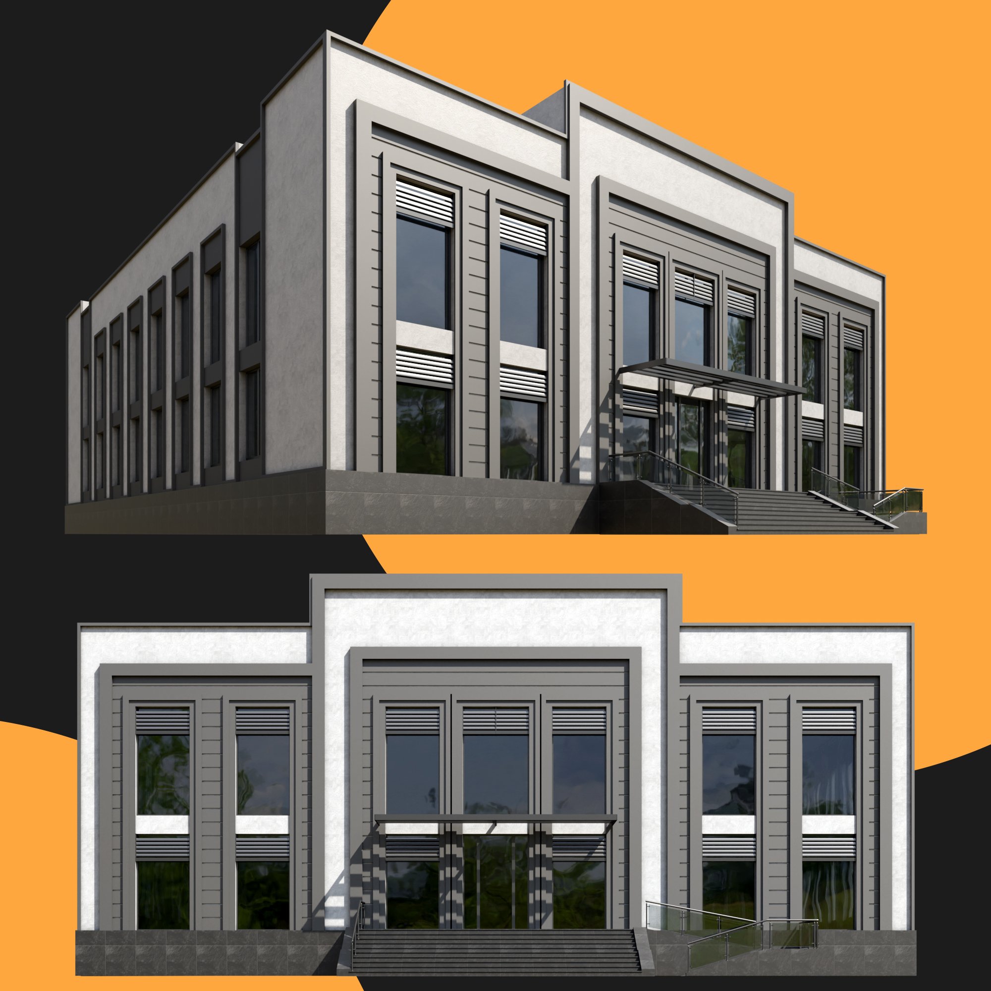 Office Building | Commercial Buildings models | BlenderKit