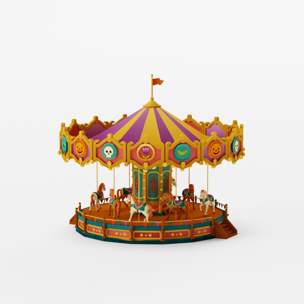 Low Poly Street Pack | FREE Architectural Scenes models | BlenderKit