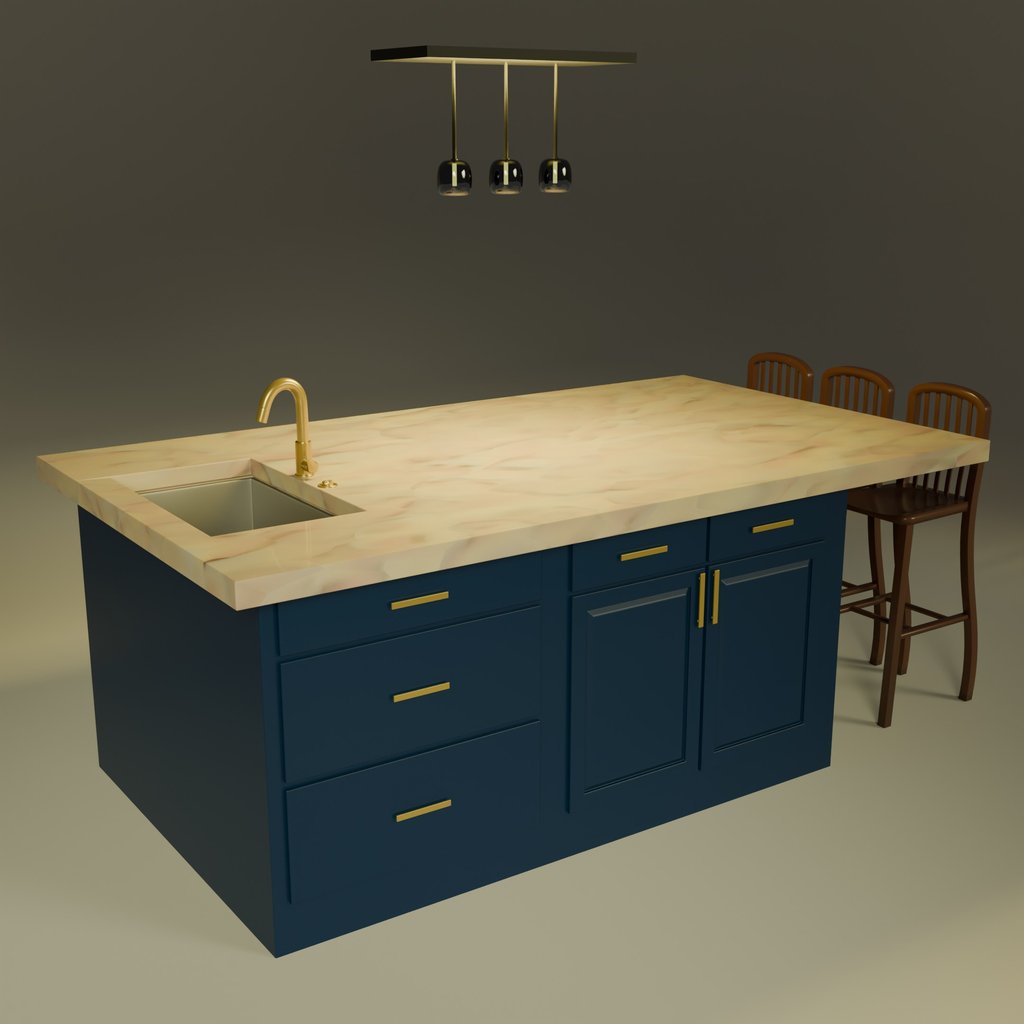 Kitchen Island | Kitchen Faucets models | BlenderKit