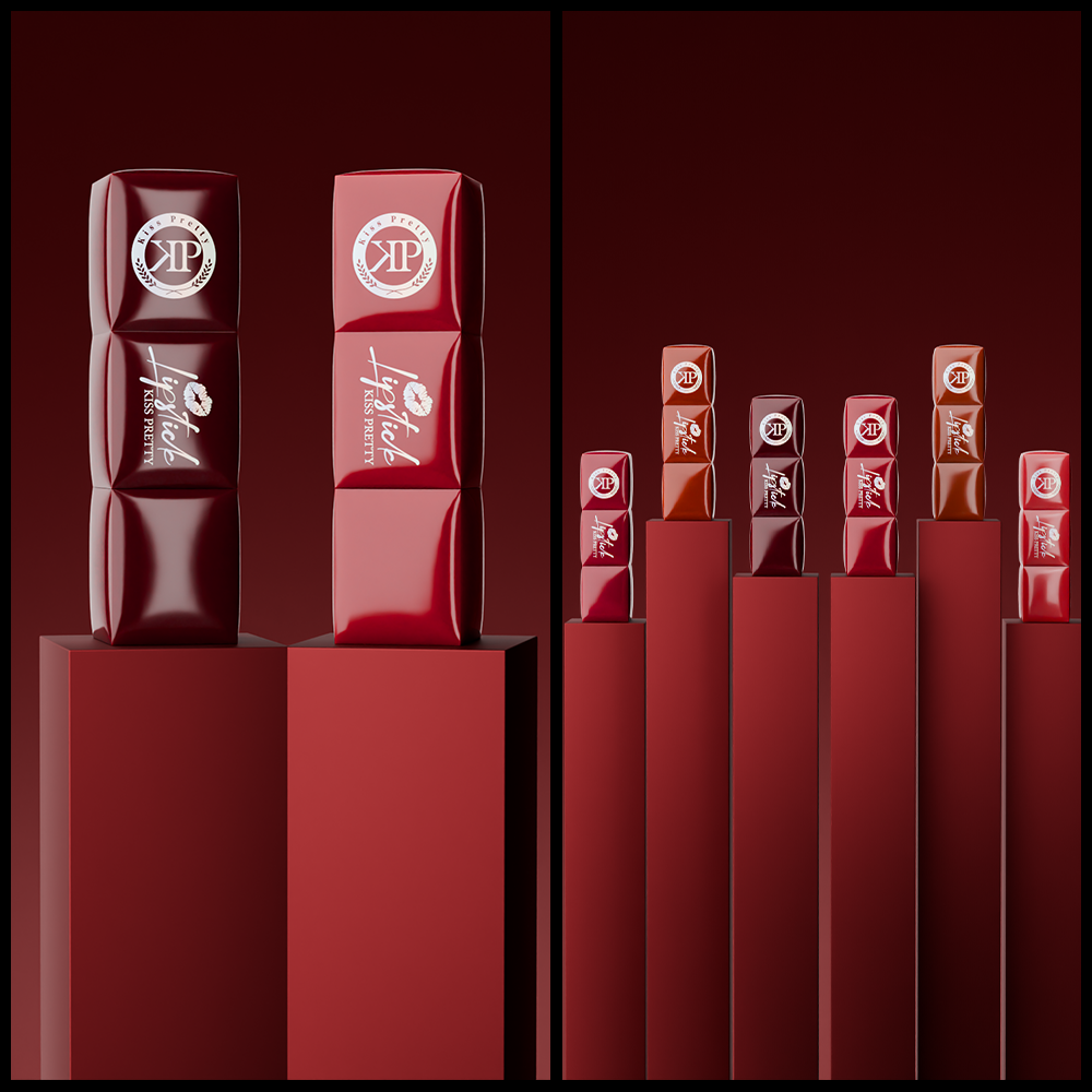 Teddy lipstick podium animation | Mockup scenes | BlenderKit