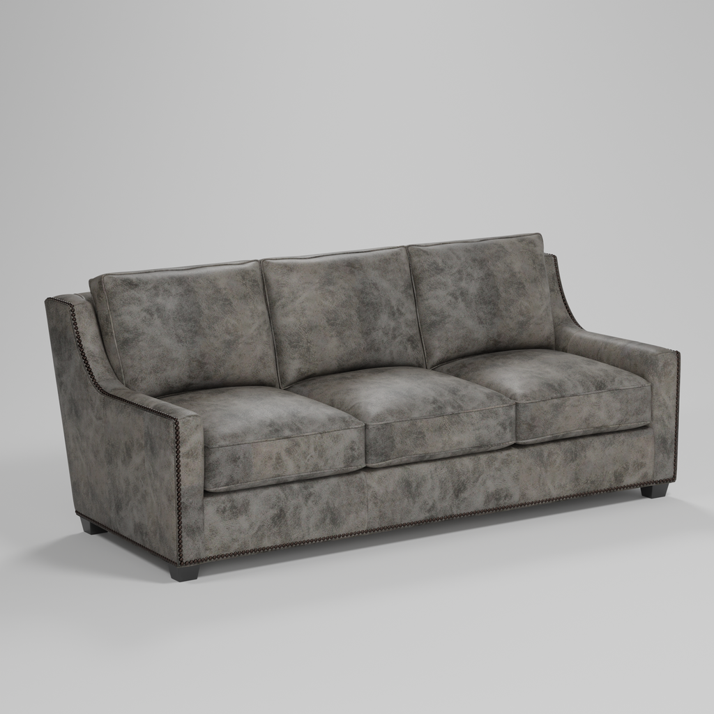 Gray Leather Sofa | Sofas models | BlenderKit