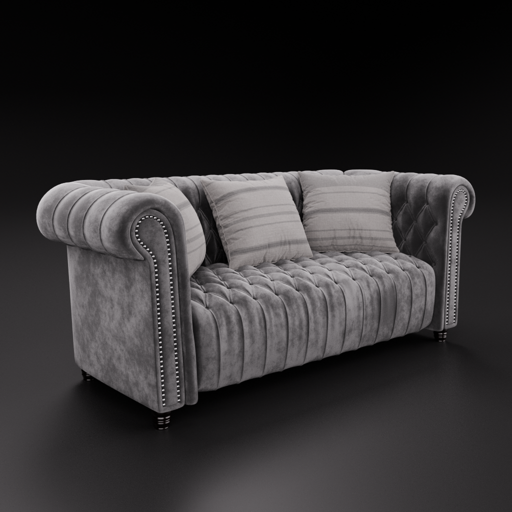 Sofa Edgar Traditional Chesterfield | Sofas models | BlenderKit