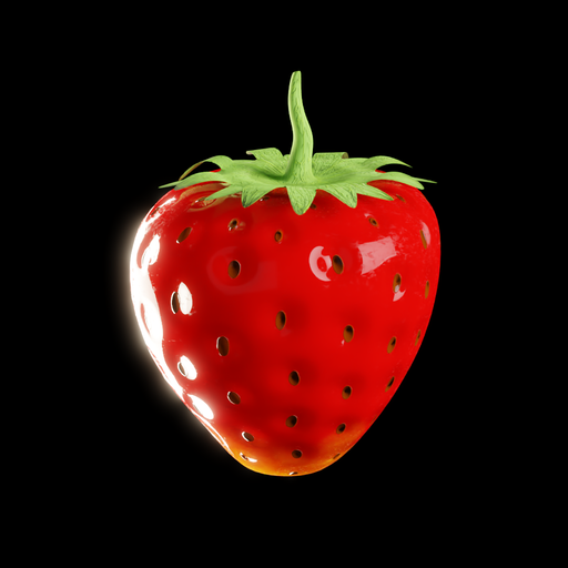Strawberry | FREE Fruit & Vegetables models | BlenderKit