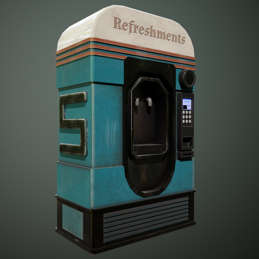 BlenderKit | Download the Vending machine model