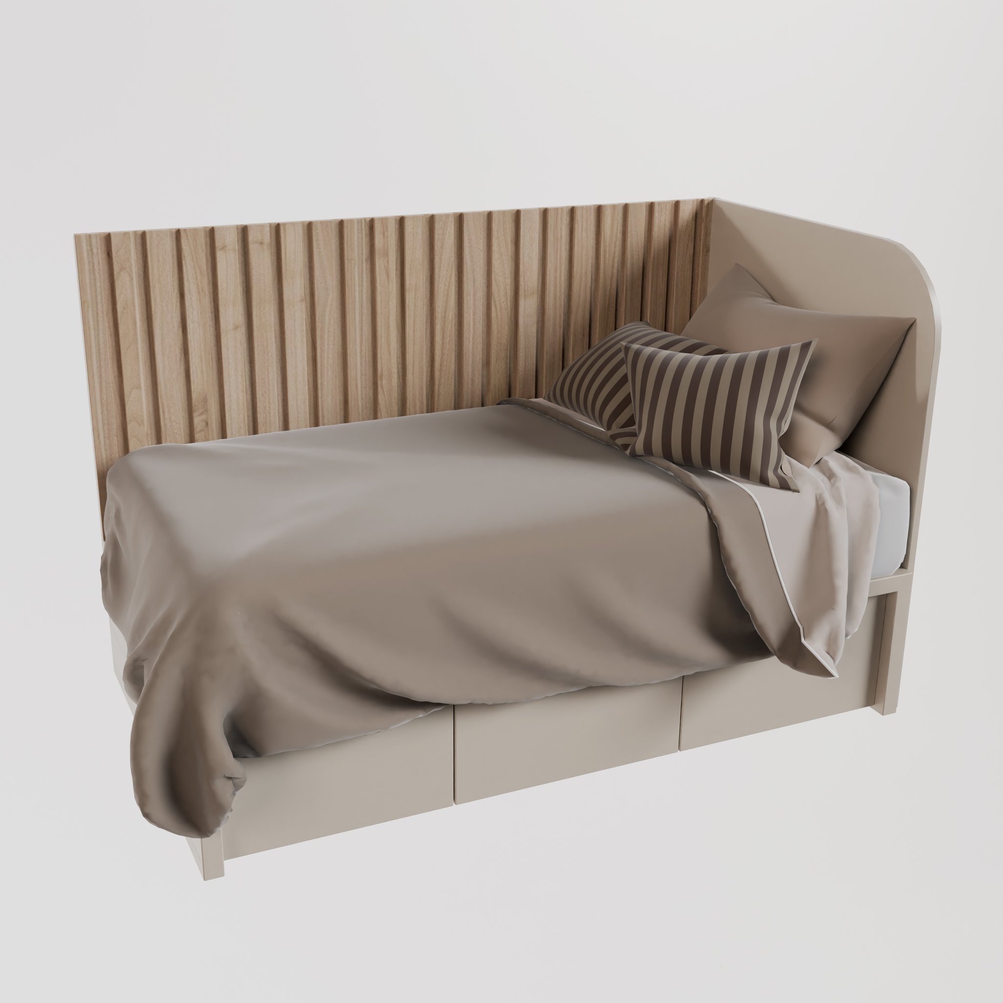 Stylish children's bed | Beds models | BlenderKit