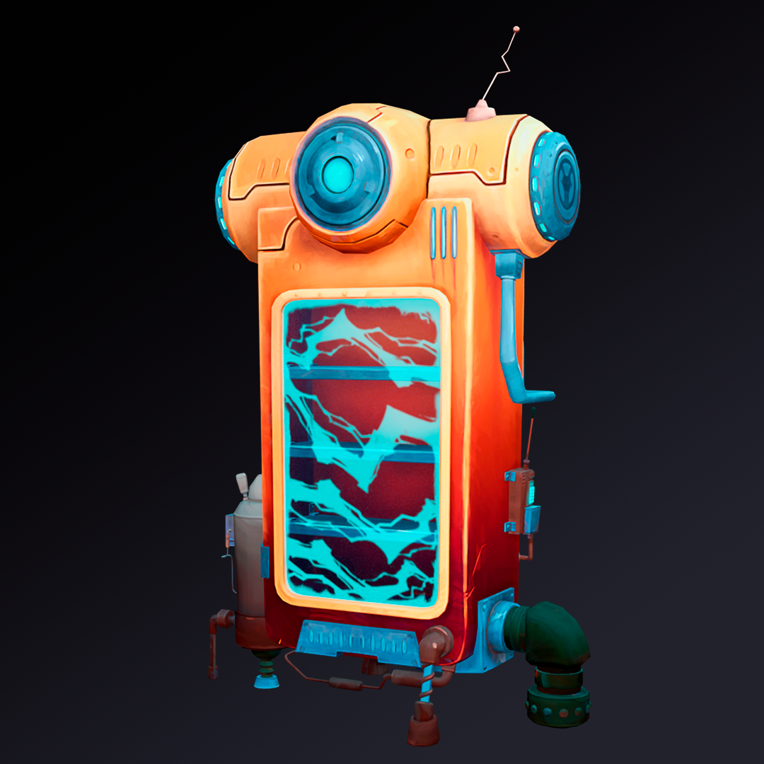 Stylized sci-fi closet | Decoration Sets models | BlenderKit