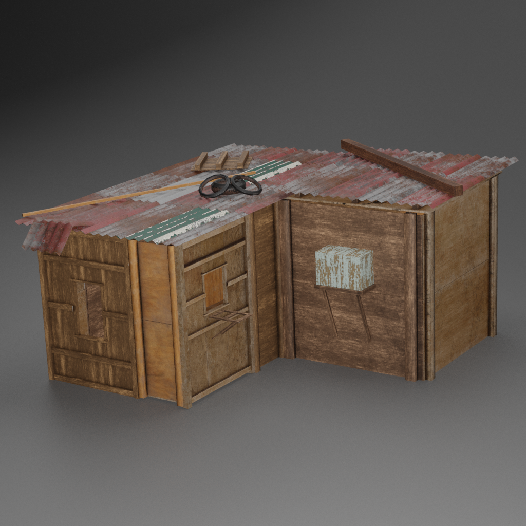 Mud Hovels | Private Buildings models | BlenderKit