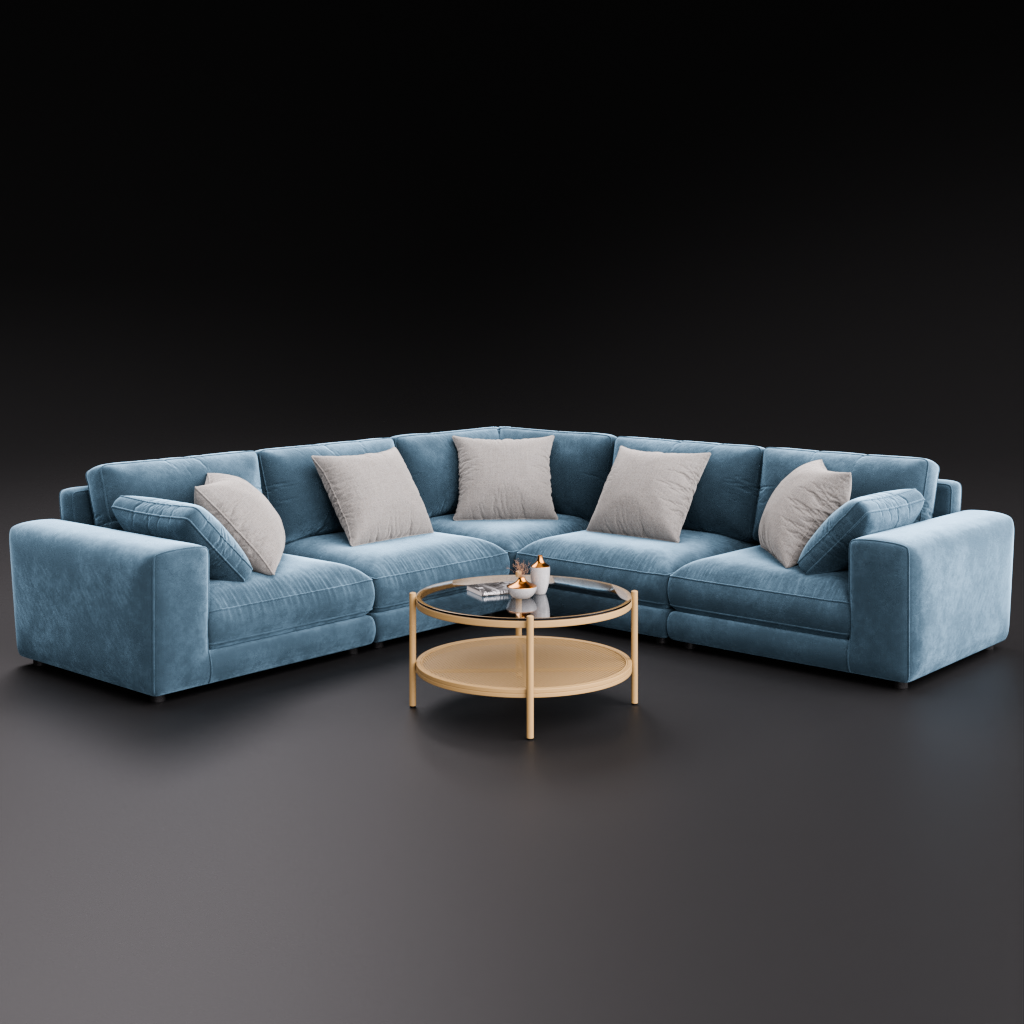 Sofa Dante Corner | Sofas models | BlenderKit