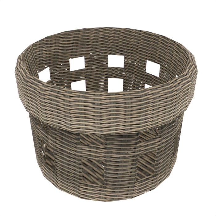 Cartoon Hamper 03 | Bags & Suitcases models | BlenderKit